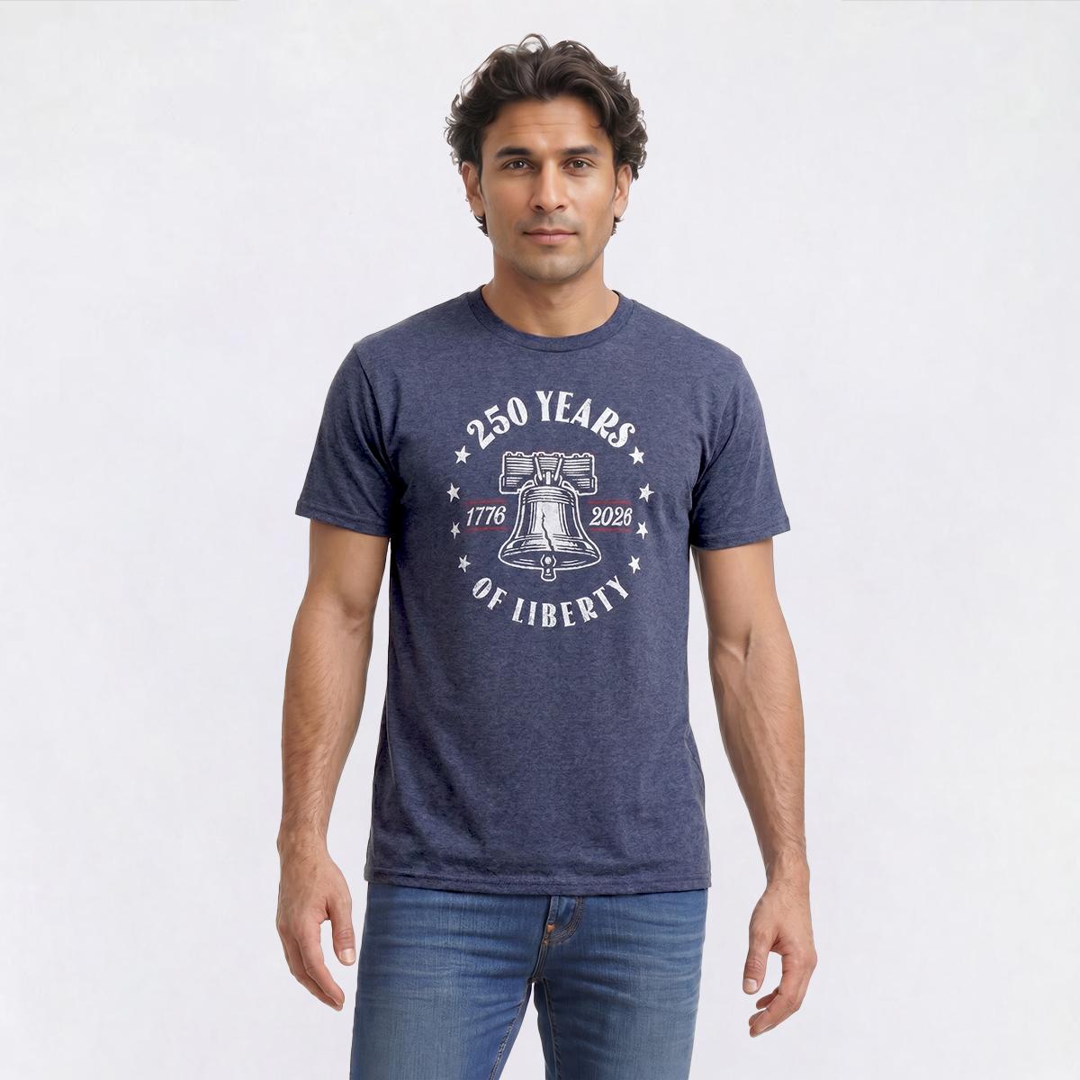 Click here for Mens Home of the Brave 1776-2026 Liberty Bell Grap... prices